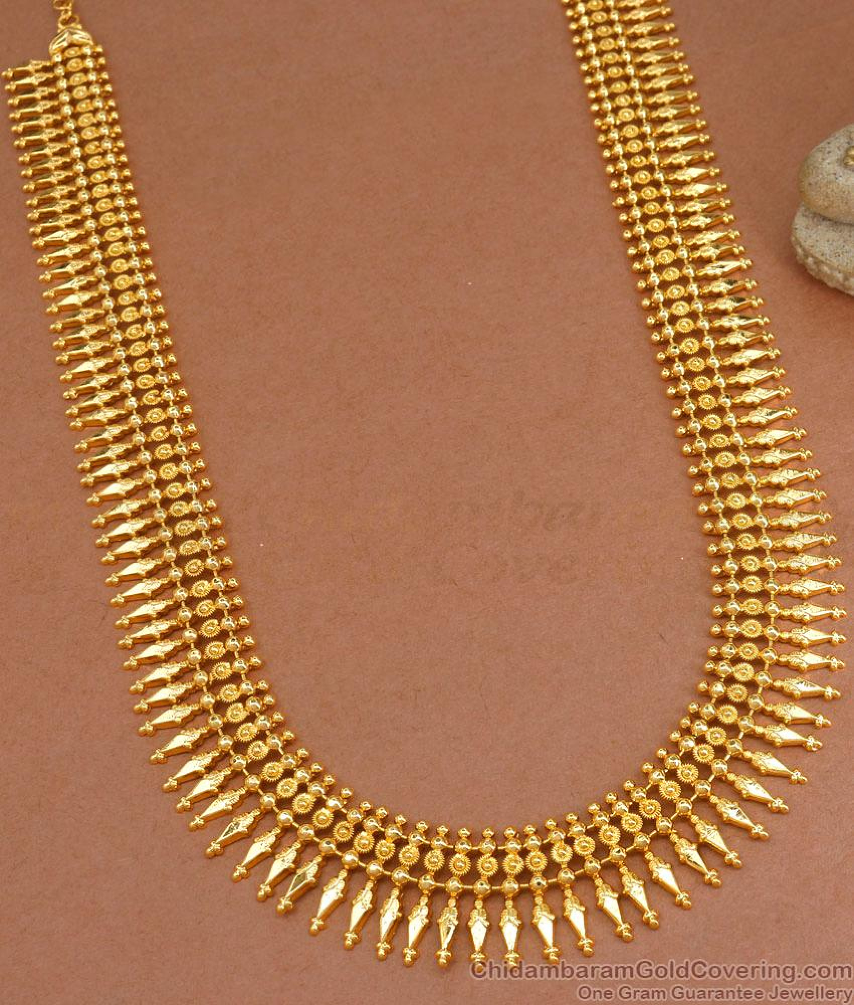 Big Mullaipoo Gold Plated Long Haaram For Women HR3022