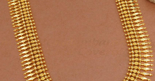 Big Mullaipoo Gold Plated Long Haaram For Women HR3022