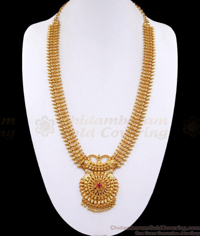 Gorgeous Multi Color Stone Gold Inspired Haram Jewelry Bridal ...