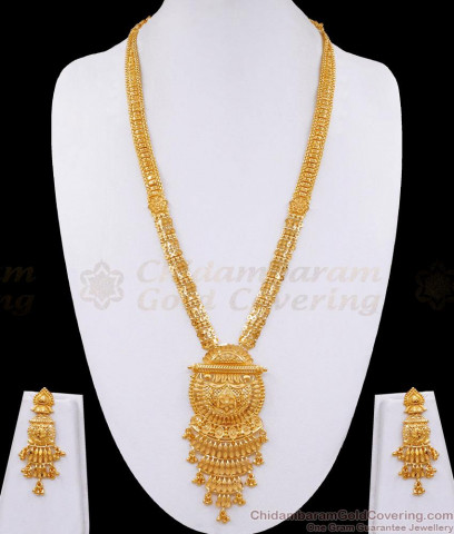 Latest Forming Gold Kolkata Haram Bridal Designs Shop Online HR2890