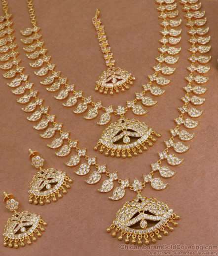 Original Impon Long Necklace / Haaram - ChidambaramGoldCovering