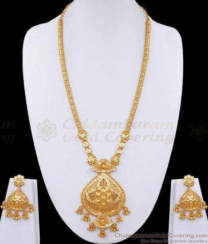 Latest Forming Gold Kolkata Haram Bridal Designs Shop Online HR2890