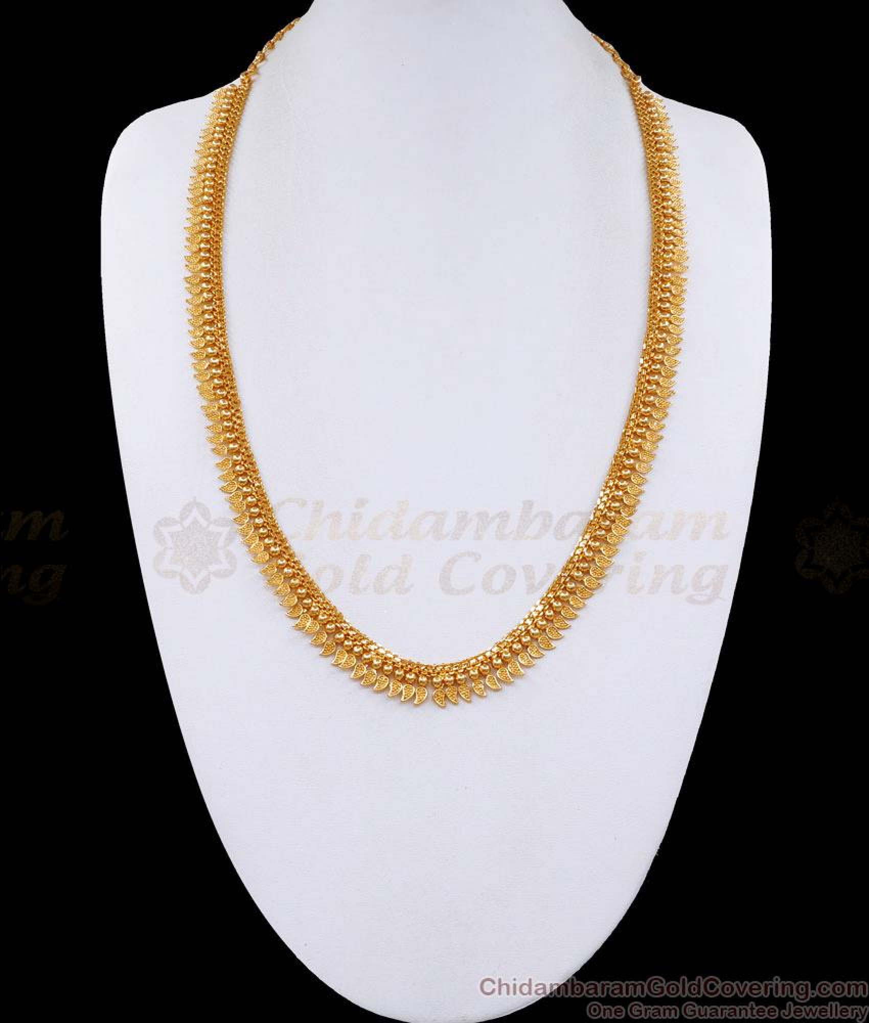Buy Simple Design Gold Tone Long Haram Plain Leaf Design HR3141