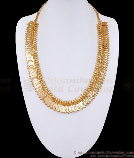 Kasu Malai, Ruby Stone Gold Plated Aaram, American Diamond Aaram ...