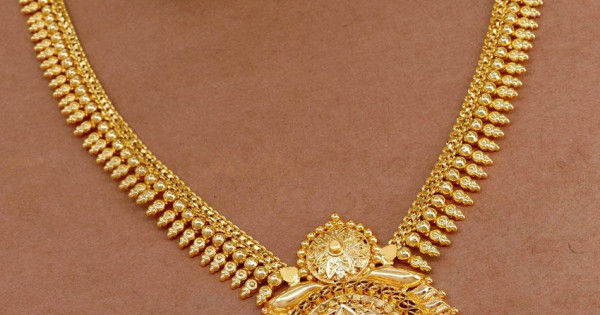 Mullaipoo One Gram Gold Micro Plated Haram Without Stone HR3220