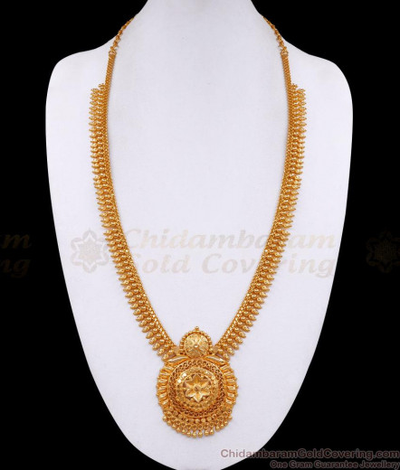 Kasu Malai, Ruby Stone Gold Plated Aaram, American Diamond Aaram ...