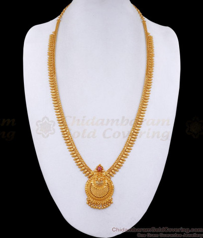 Grand Traditional Haram Design With Double Color Stone Jewellery ...
