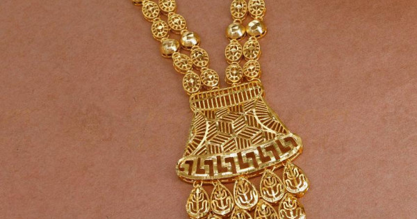 New Model Forming Gold Haram Arabic Pattern For Wedding HR3317