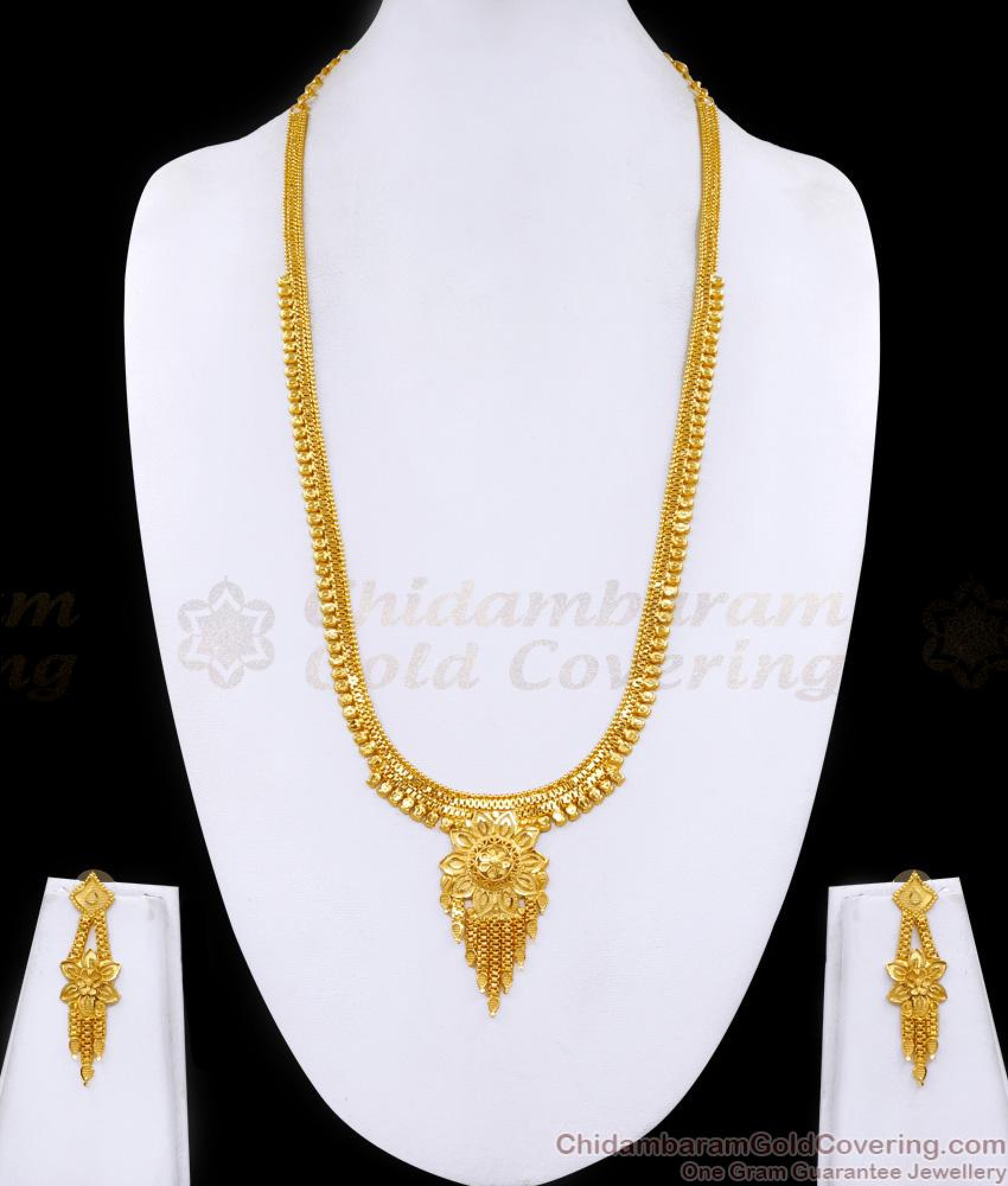 New Model Two Gram Gold Haram Floral Design Online HR3411