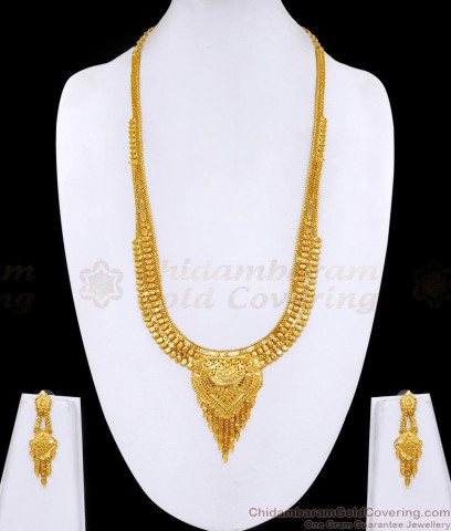 Latest Forming Gold Kolkata Haram Bridal Designs Shop Online HR2890