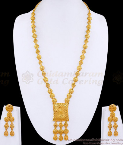 Latest Forming Gold Kolkata Haram Bridal Designs Shop Online HR2890