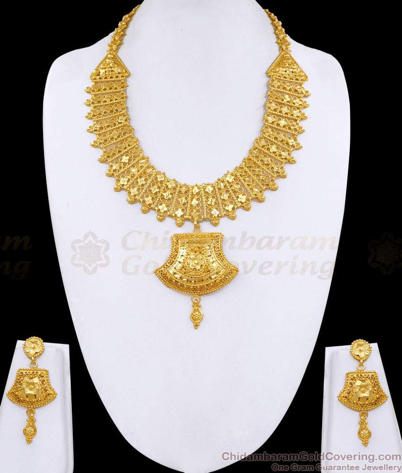 Beautiful Arabic Design Two Gram Gold Secondary Haram Set For Wedding ...