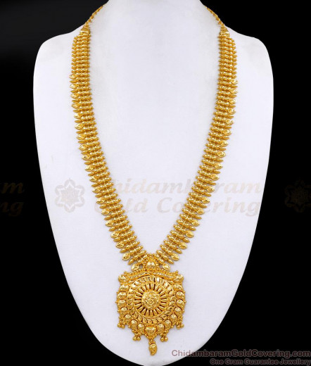 Kasu Malai, Ruby Stone Gold Plated Aaram, American Diamond Aaram ...