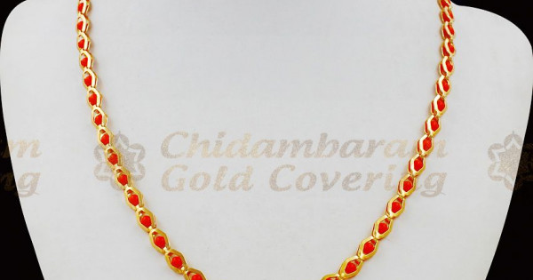 Pavala Malai One Gram Gold Short Chain For Daily Use CHNS1021