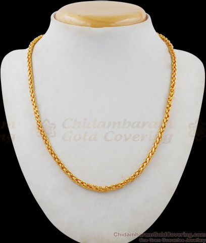 Mens Gold Short Chain For Daily Use Buy Online CHNS1003