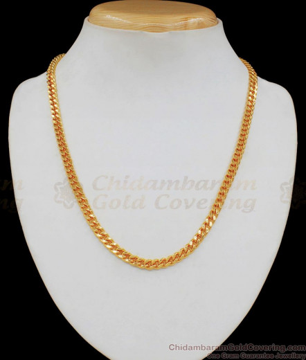 Mens Gold Short Chain For Daily Use Buy Online CHNS1003