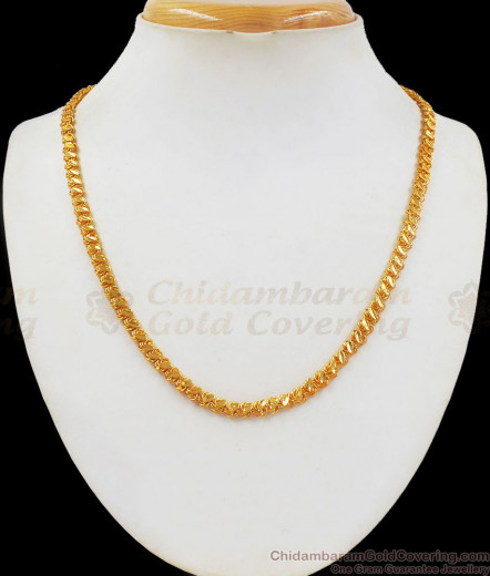 Mens Gold Short Chain For Daily Use Buy Online CHNS1003