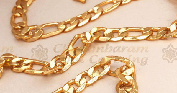 Stylish 1 Gram Gold Mens Chain Sachin Type Collections Shop Online CHNS1129