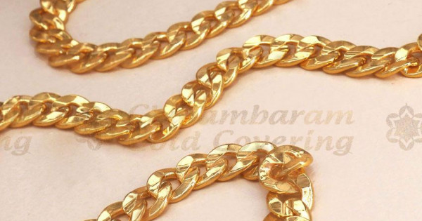 Heavy 1 Gram Pure Gold Chain For Grooms Gift Collections Shop Online ...