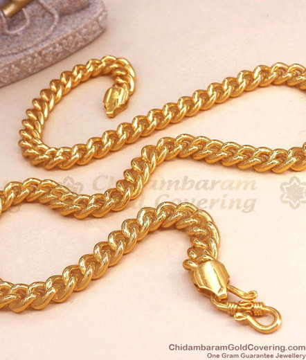 Mens Gold Short Chain For Daily Use Buy Online CHNS1003