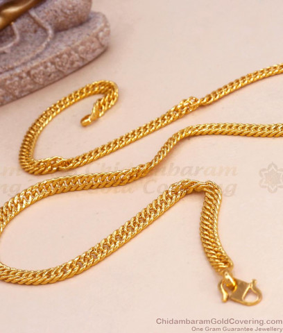 Mens Gold Short Chain For Daily Use Buy Online CHNS1003