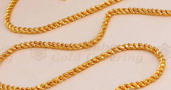 Traditional 1 Gram Gold Murukku Thali Chain Design For Women CHNS1227
