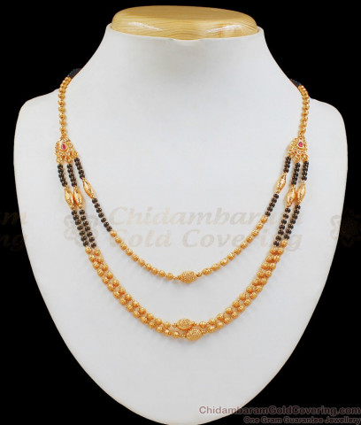 Thopa Thali One Gram Gold Plated Sivan Vipoothi Thali THAL29