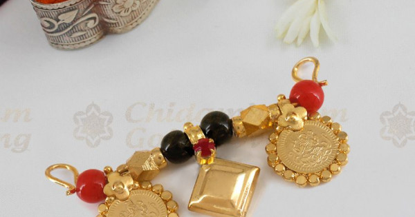 THAL115 Heavy Gold Plated Andhra Design Thali Set Shop Online