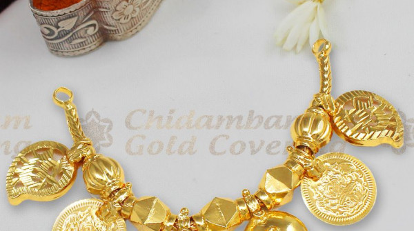 One Gram Gold Finish Andra Double Pottu Thali Model For Traditional ...