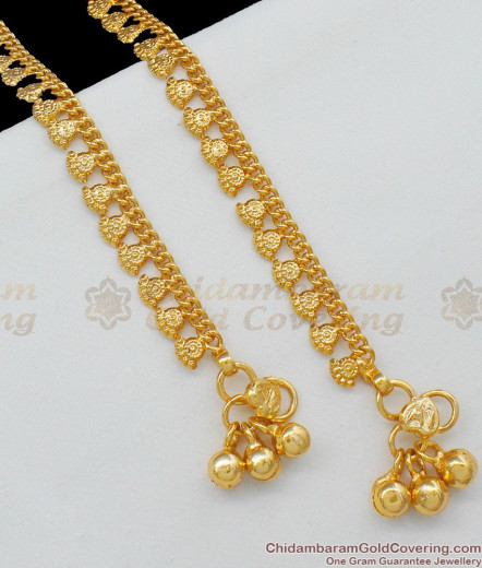 Stylish Padasaram Gold Plated Kolusu For Girls ANKL1018