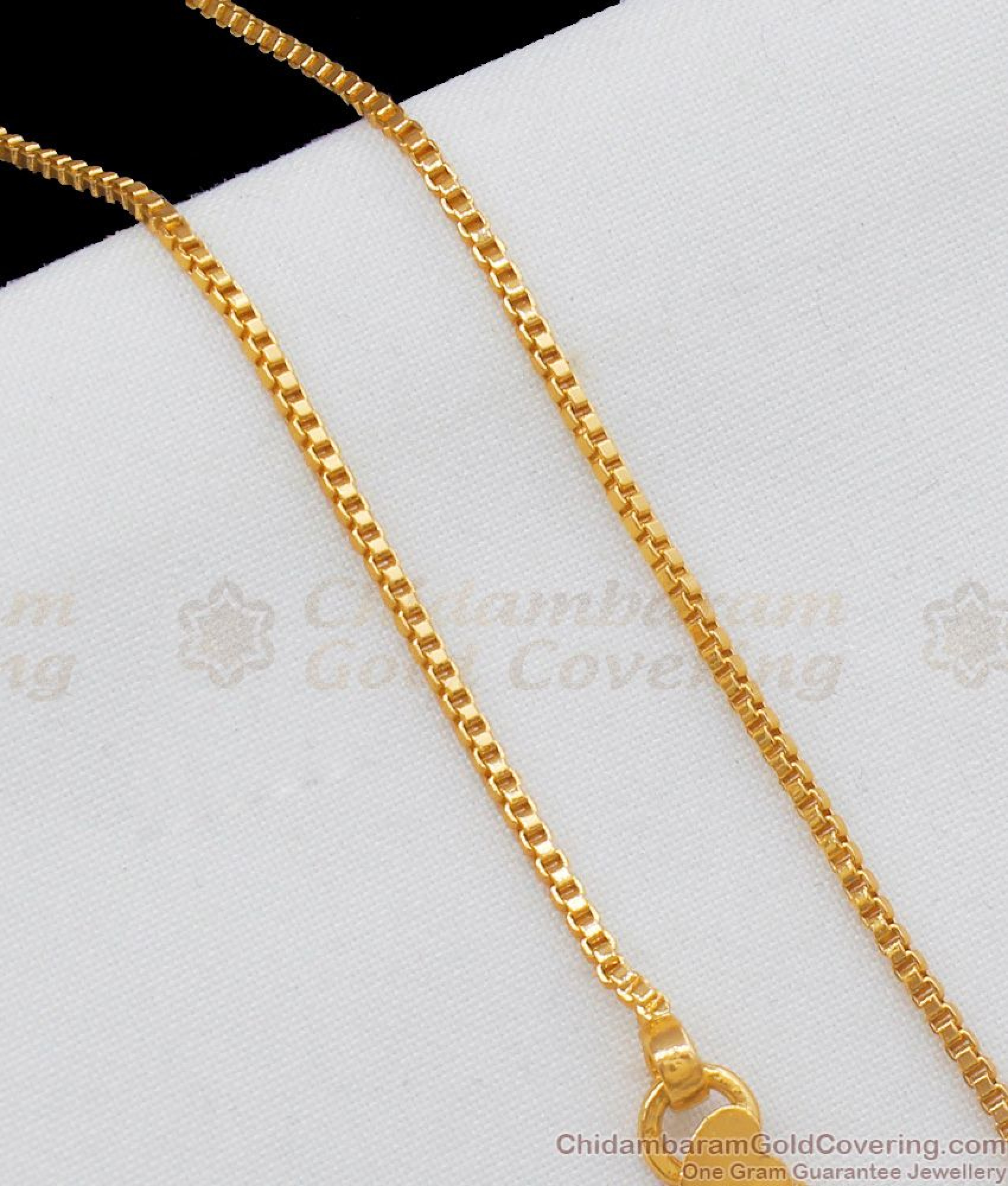 Buy 9.5 Inch Thin Gold Anklet Latest Design Padarasam Kolusu Trending ...