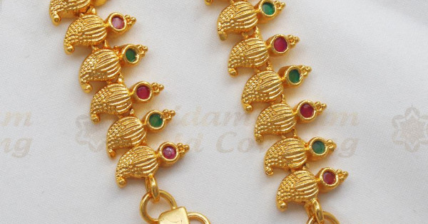 One Gram Gold Anklet Wedding Collection ANKL1167