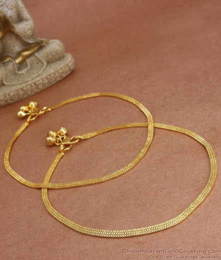 Anklet Collections in Gold | Kolusu Design| Impon Anklets | Gold ...
