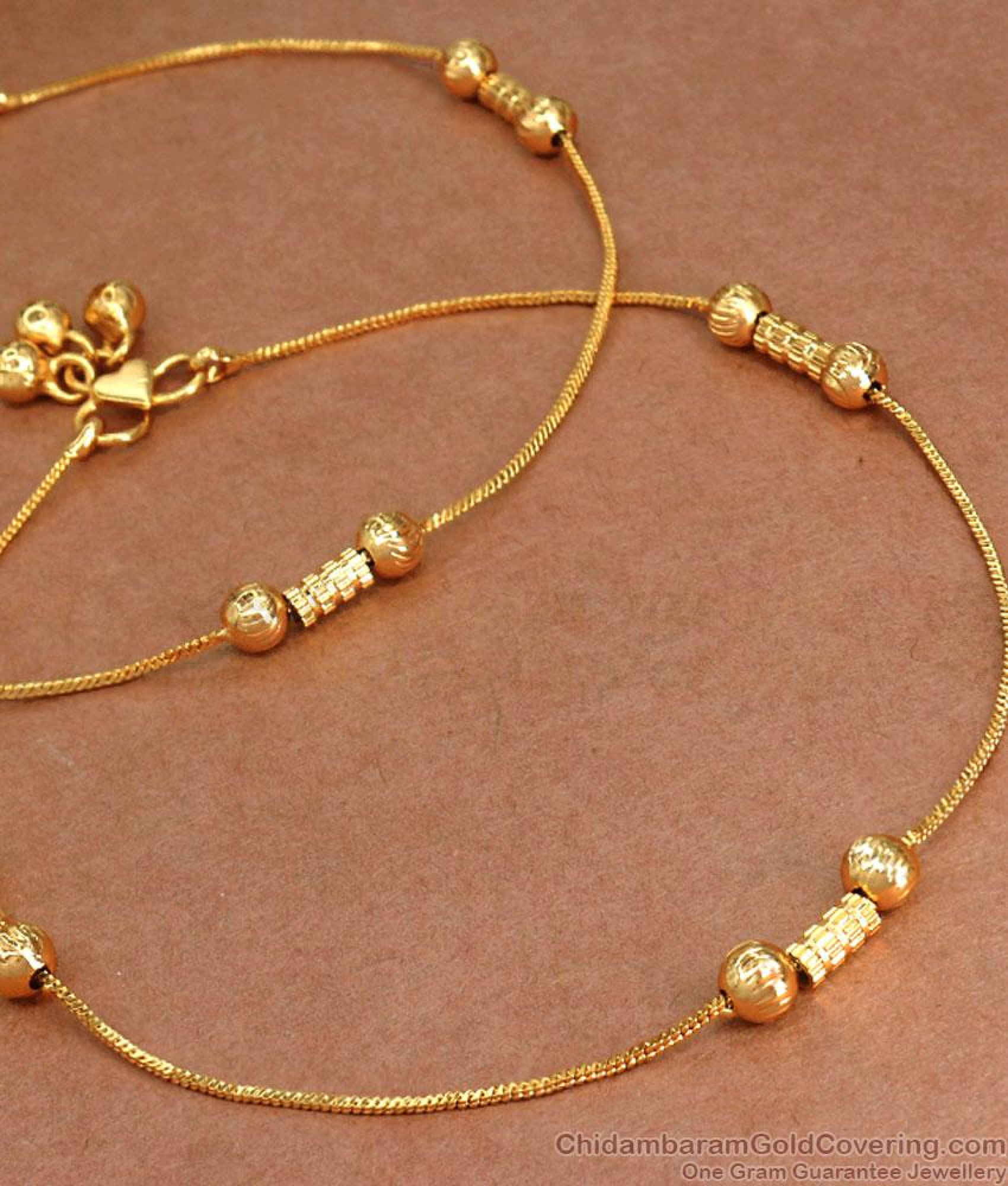 11 Inch Simple Gold Plated Anklet For Womens ANKL1194