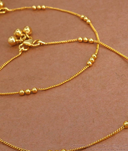 11 Inch One Gram Gold Padasaram Kerala Design Kolusu For Daily Use ANKL1032