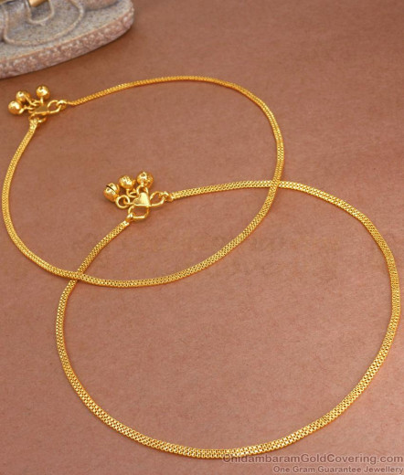 Anklet Collections in Gold | Kolusu Design| Impon Anklets | Gold ...