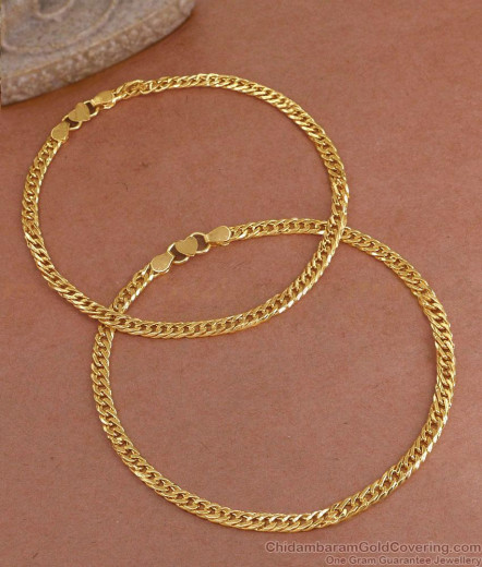 Anklet Collections in Gold | Kolusu Design| Impon Anklets | Gold ...