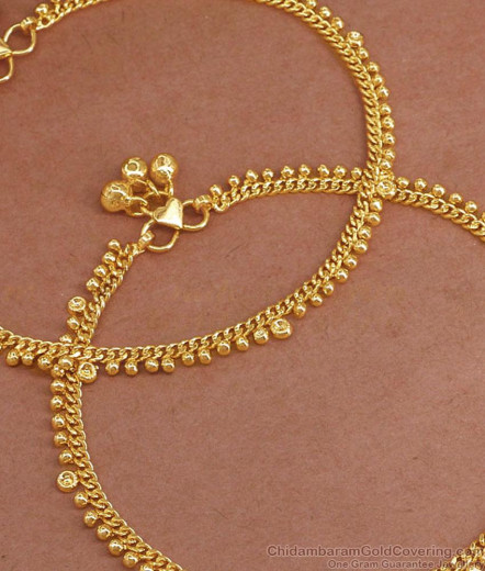 Anklet Collections in Gold | Kolusu Design| Impon Anklets | Gold ...