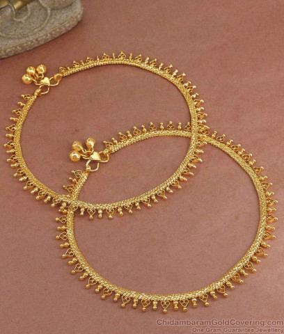 Stylish Padasaram Gold Plated Kolusu For Girls ANKL1018
