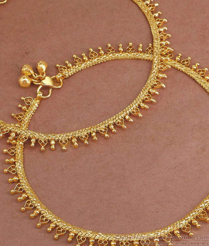 Stylish Padasaram Gold Plated Kolusu For Girls ANKL1018