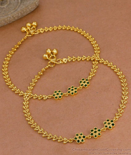 Stylish Padasaram Gold Plated Kolusu For Girls ANKL1018