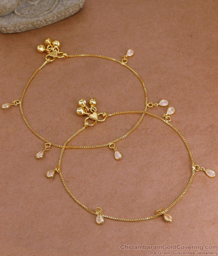 Anklet Collections in Gold | Kolusu Design| Impon Anklets | Gold ...