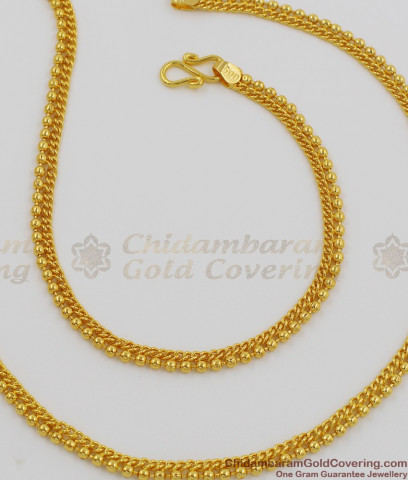 Glorious Ruby Emerald Stone Dollar Chain Gold Plated Haram Collection ...