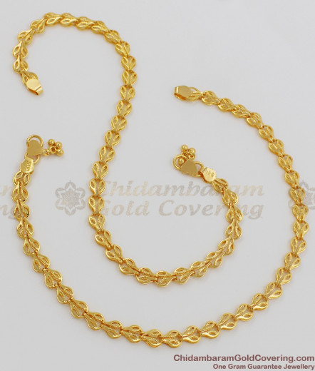 Stylish Padasaram Gold Plated Kolusu For Girls ANKL1018