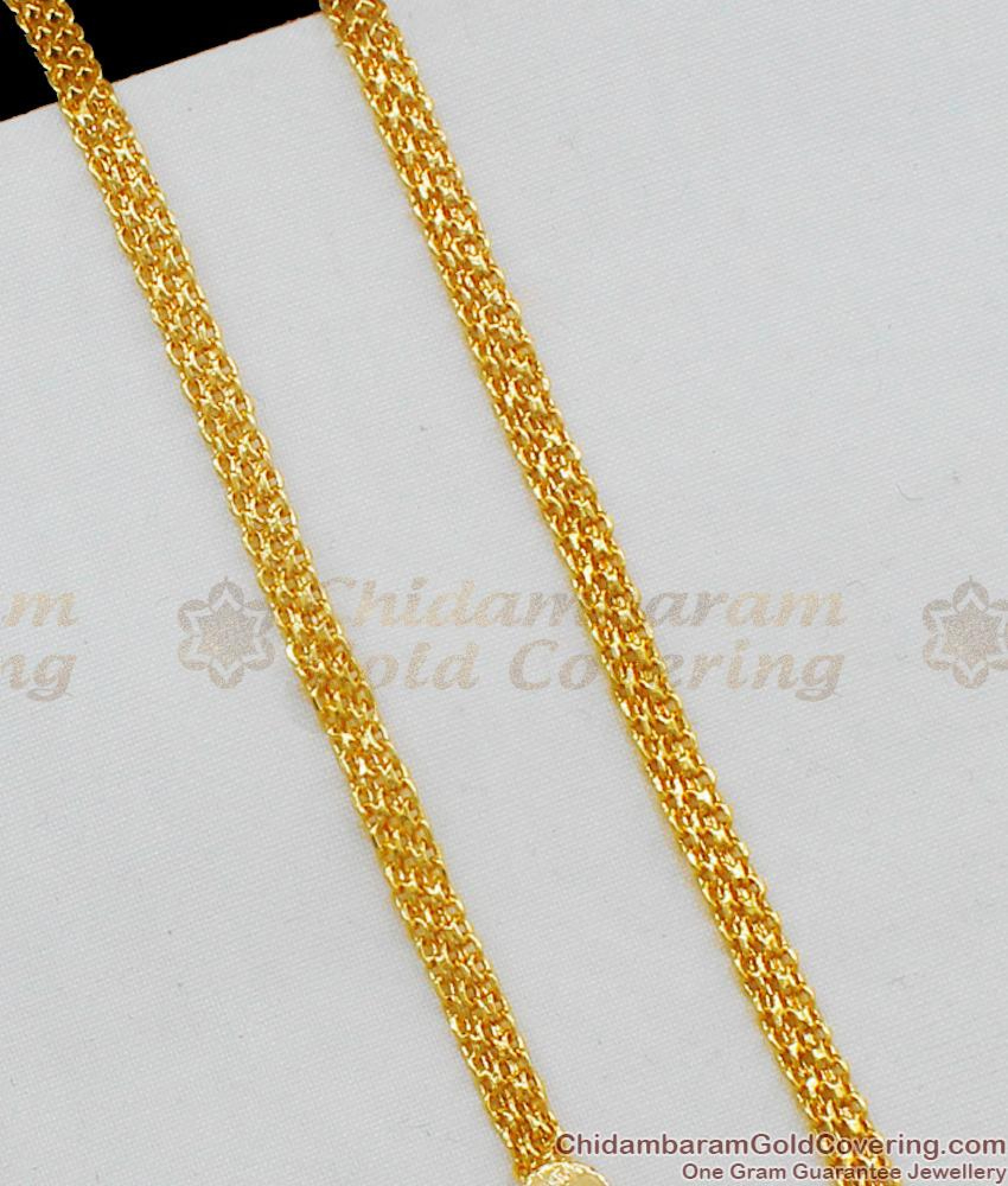Buy 10 Inch Real Gold Pattern Beads Kolusu Model For Women ANKL1035