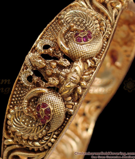 Premium Nagas Collections Antique Bangles | Temple Jewery