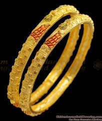 BR1536-2.6 New Arrival Real Gold Bangle Designs For Bridal Wear