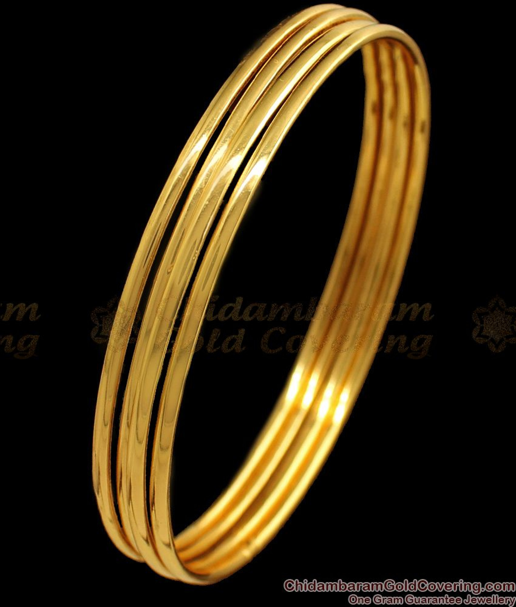 Buy 2.10 Set Of Four Thin Gold Bangles For Women Daily Use