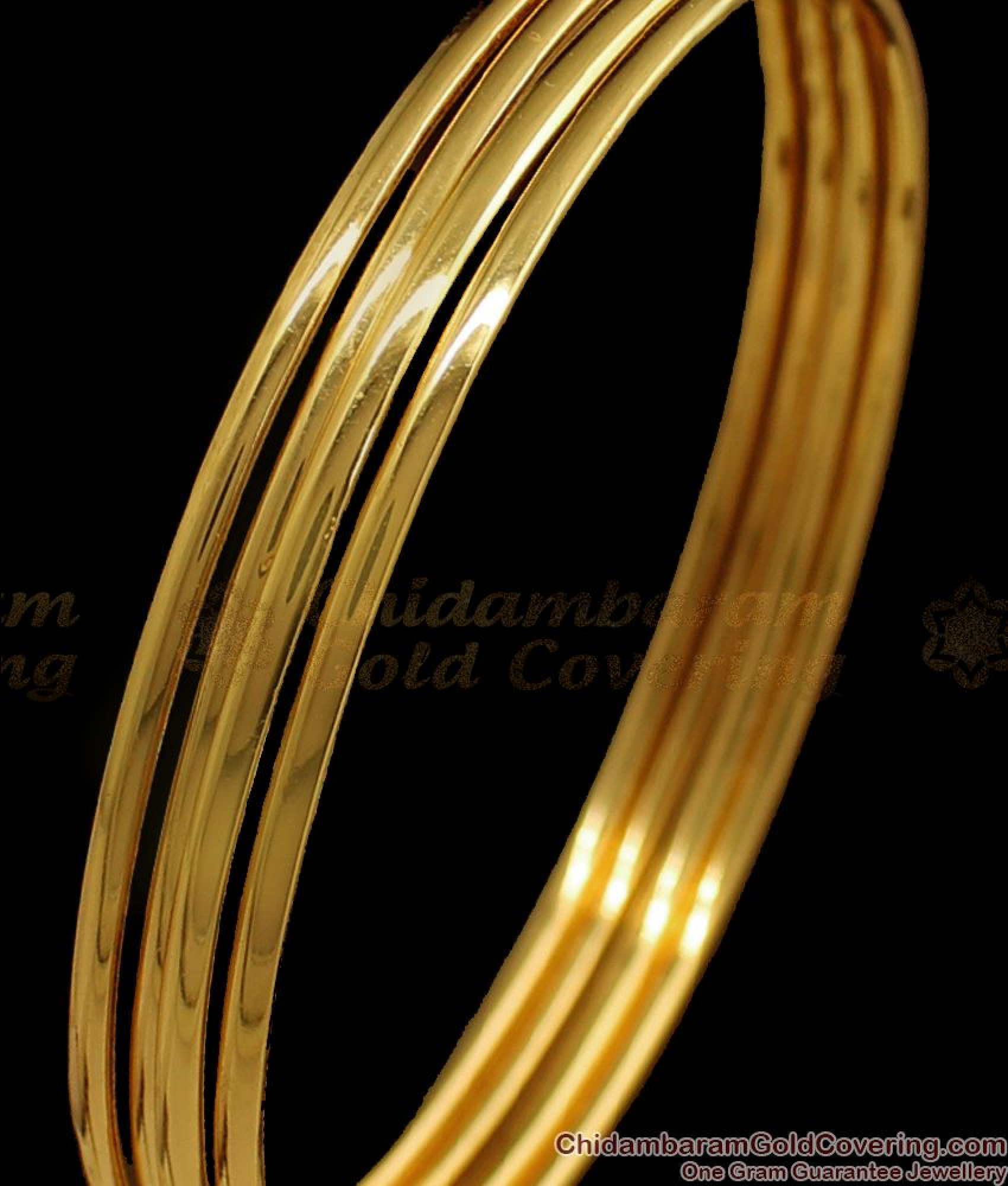 Buy 2.8 Set Of Four Thin Gold Bangles For Women Daily Use