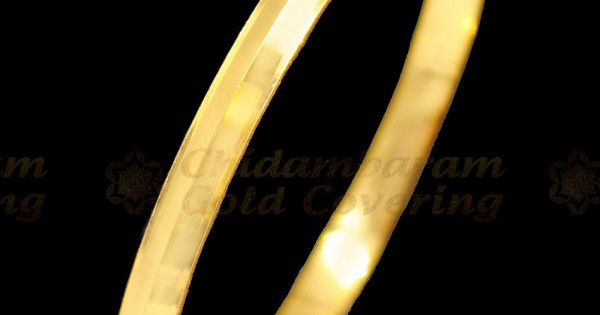 BR1120-2.10 Mens Plain Kaapu Design One Gram Gold Jewelry